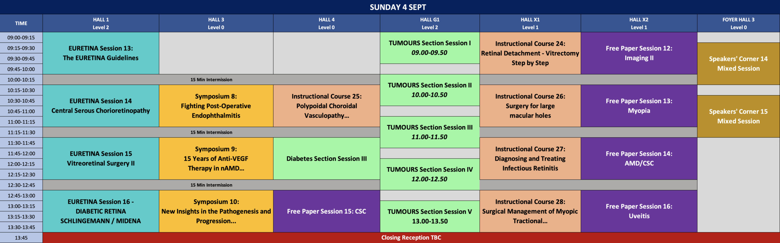 Programme Overview – EURETINA