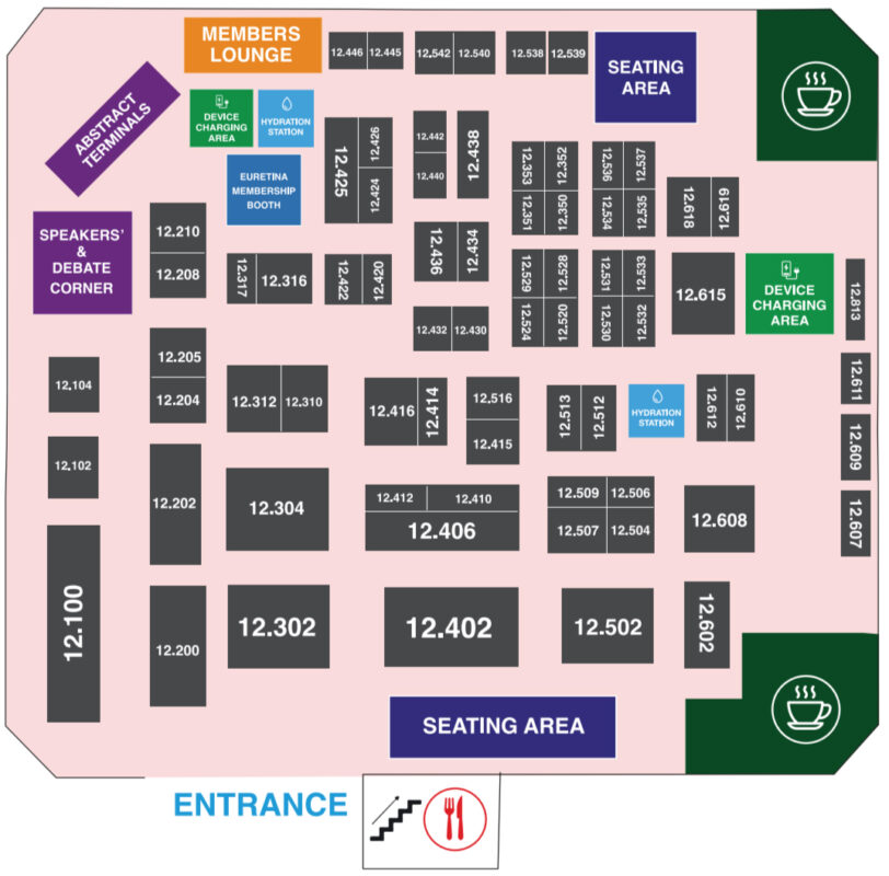Amsterdam Exhibition Floorplan – EURETINA