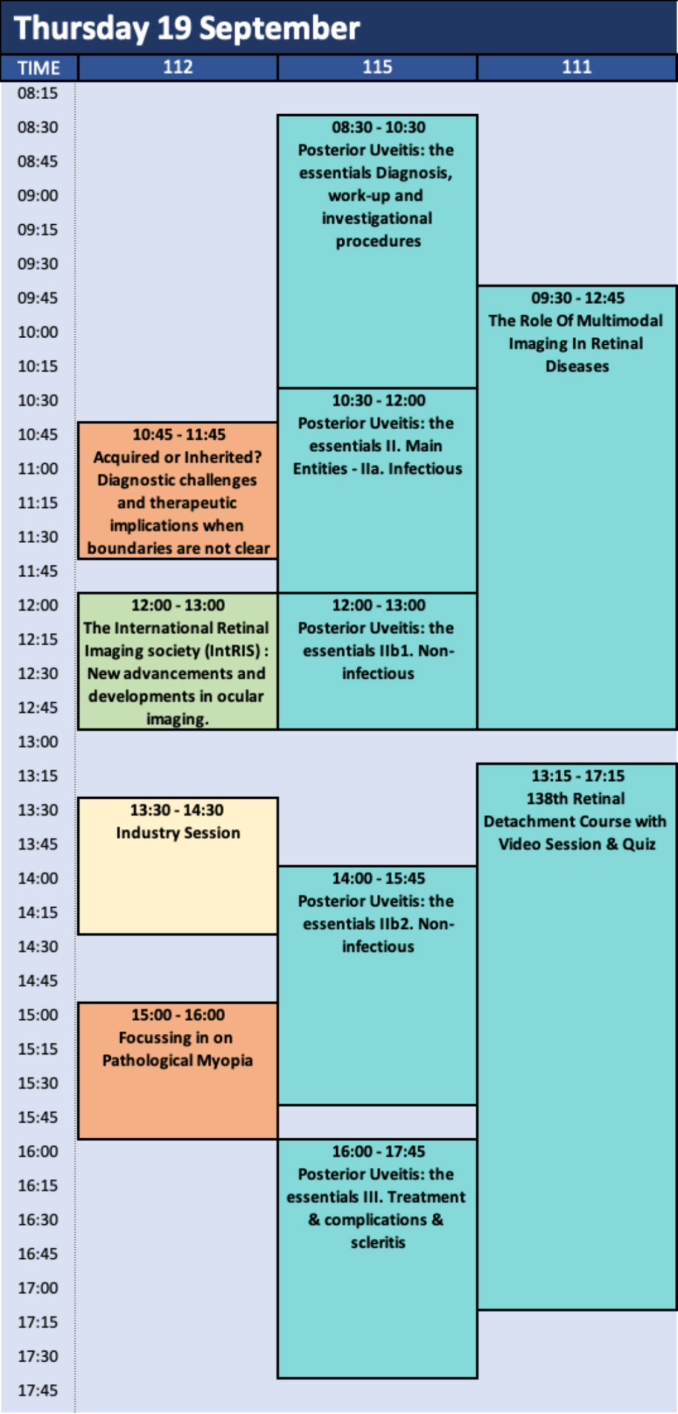 Programme – EURETINA